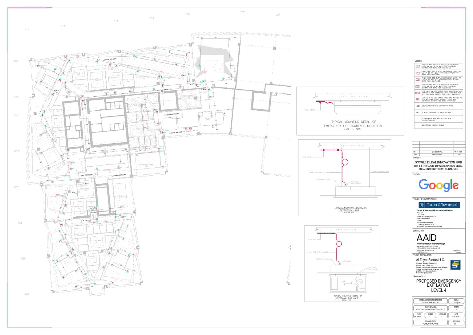 Emergency Exit Layout – MEP Design